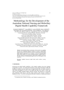 Methodology for the Development of the Australian National Nursing and Midwifery Digital Health ...