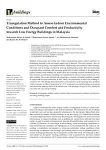 Triangulation Method to Assess Indoor Environmental Conditions and ...