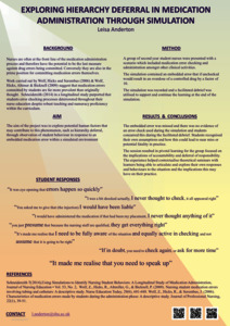 Exploring hierarchy deferral in medication administration through ...