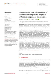 A systematic narrative review of extrinsic strategies to improve ...