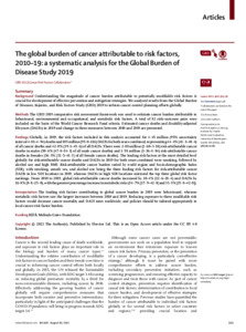 The global burden of cancer attributable to risk factors, 2010-19: a ...